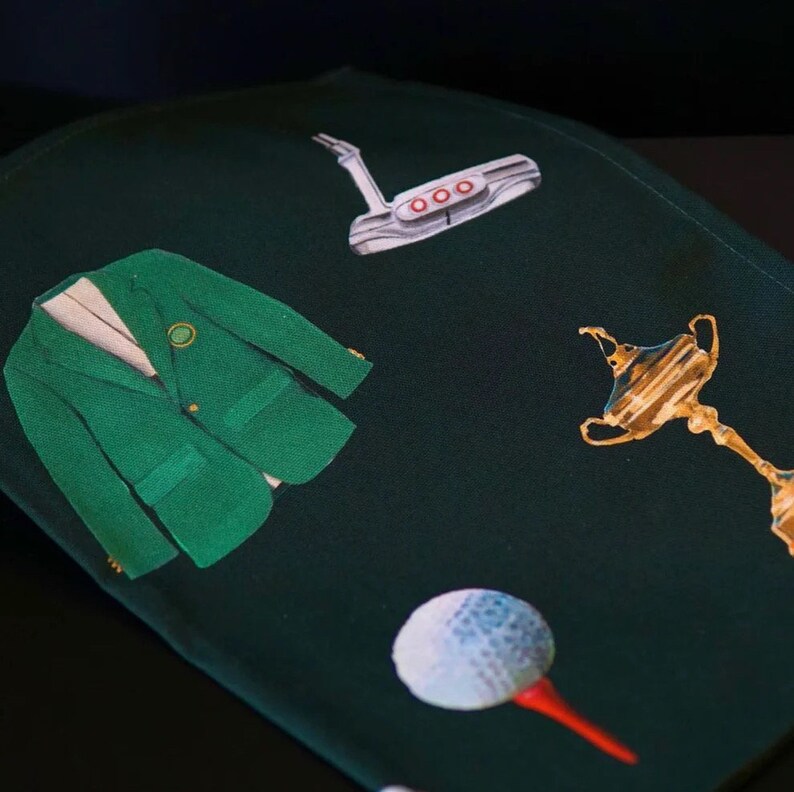 Golf Inspired Tea Towels Hand-painted Trophies, Golf Items, Made in the ...