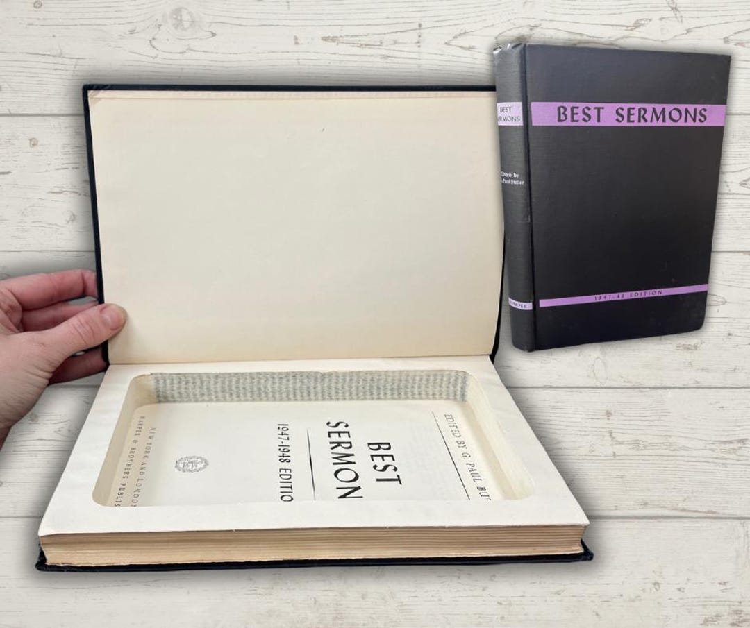 Hidden Book Safe – Handmade Hollow Book With Magnetic Closure ...