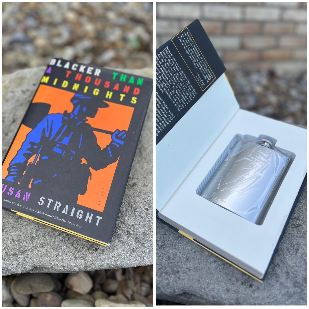 Hidden Flask Book Safe – Real Hollow Book With Stainless Steel Flask ...