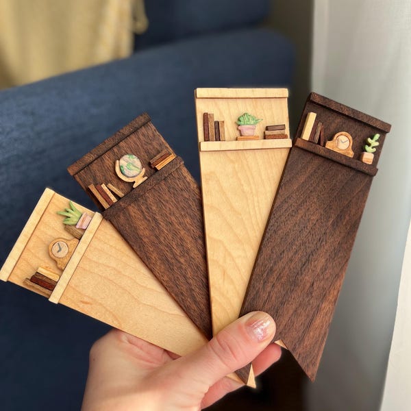 Hardwood Book Buddy, Book Finger Page Holder - Etsy