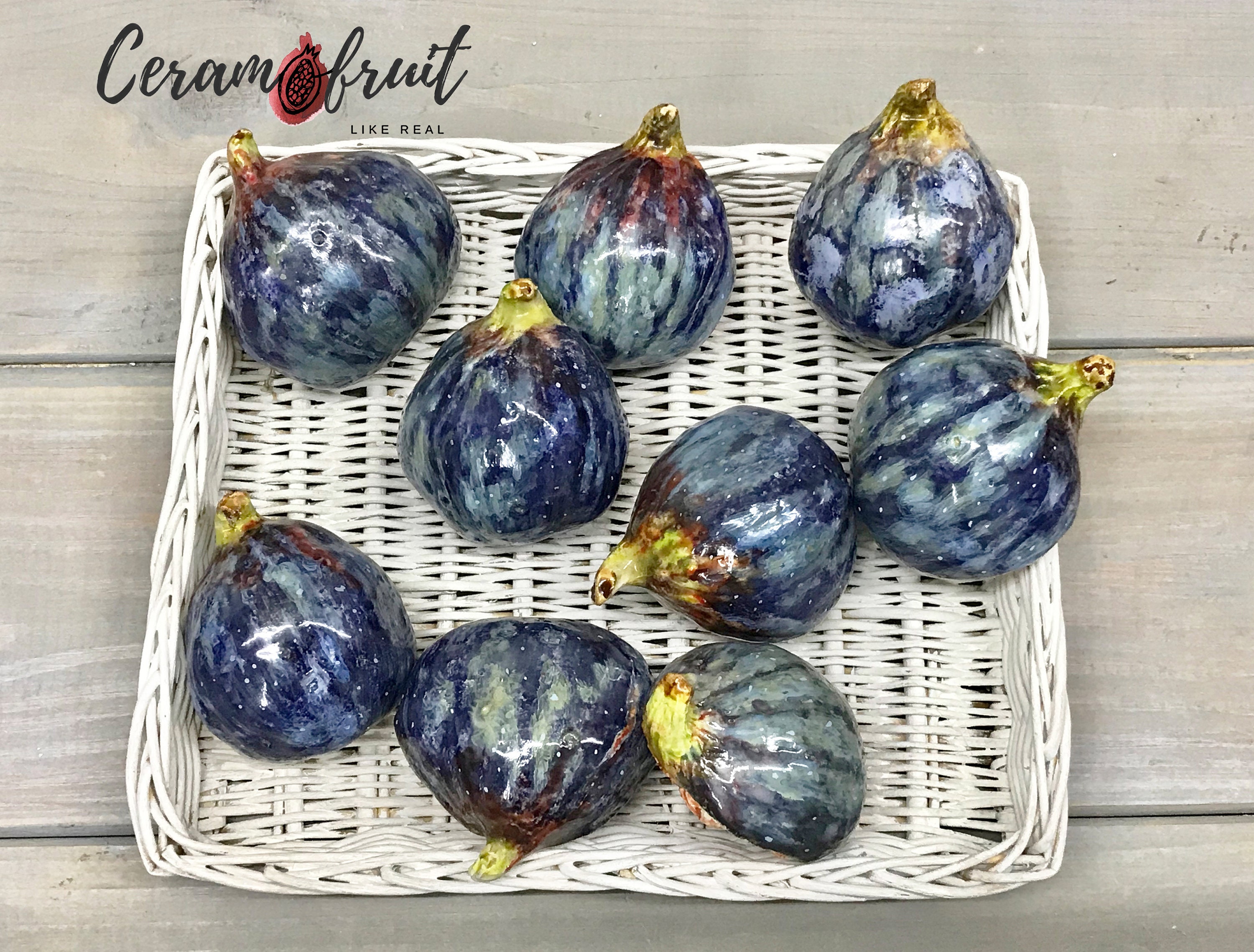 Half Figs Ceramic. Life-size Figurine for Table Decoration. - Etsy