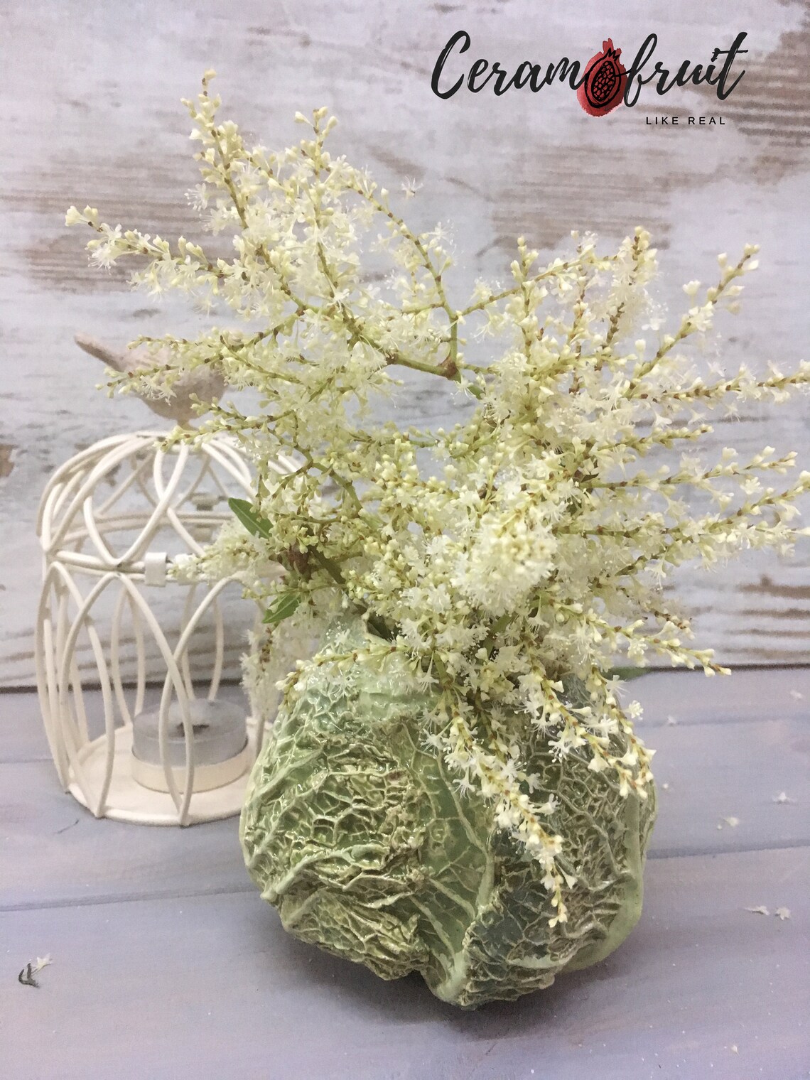 Ceramic Vase. Cabbage. Vase Similar to White-rolled Cabbage or - Etsy