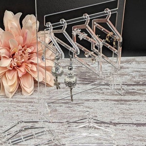 Earring Rack, Earring Coat Rack, With Hangers, Earring Holder Stand ...