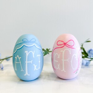 Heirloom Monogram Handpainted Easter Egg - Etsy