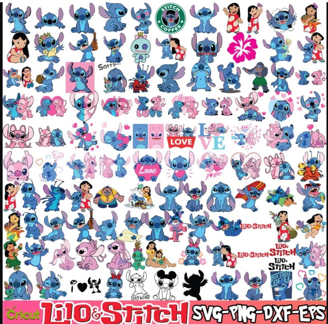 Lilo and Stitch Svg Bundle Files, Lilo and Stitch Svg for Cricut ...