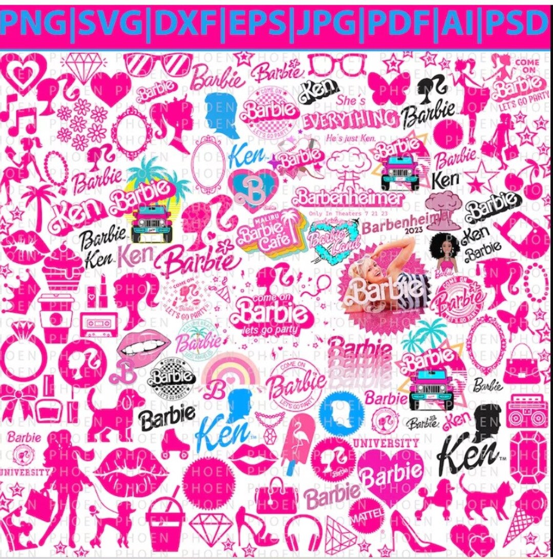 100 Barbi Logo, Barb Svg Png Jpg, Princess Silhouette, Girl Svg ...