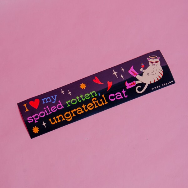 Cat Bumper Sticker - Etsy