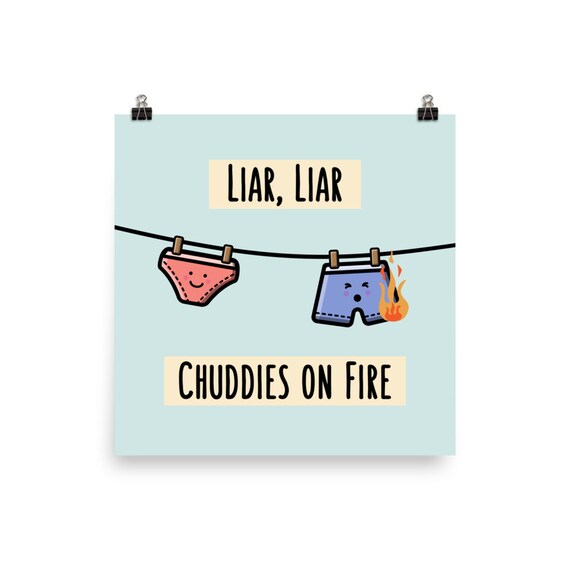 Liar Liar Matte Poster Print the Cute Pista: Desi Gifts - Etsy