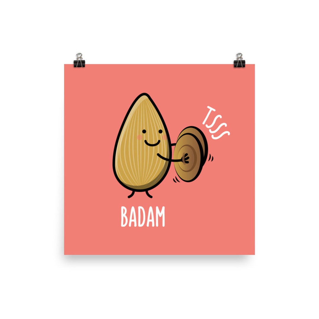 Badam Tsss - Matte Poster Print (the Cute Pista): Desi Gifts, Bollywood ...