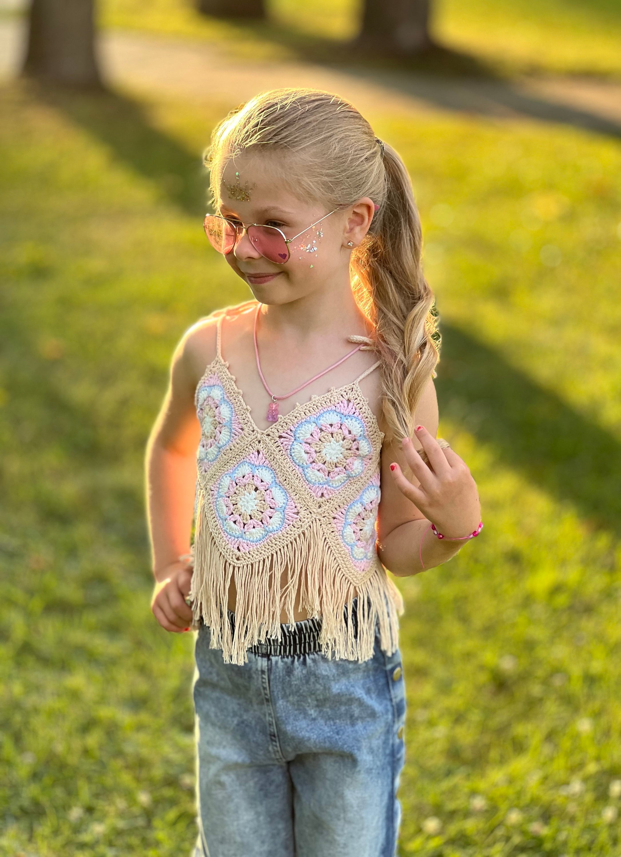 Ready to Ship. Fringe Top Crochet; Crop Top for Girl; Summer Crop Top ...