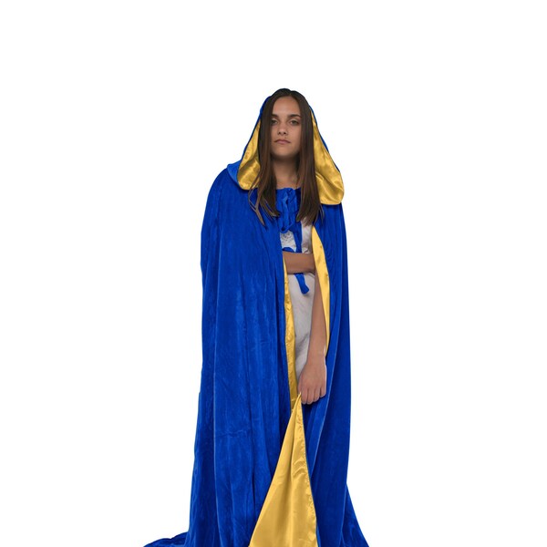Blue and Gold Cloak - Etsy