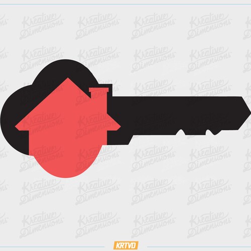 Interchangeable Realtor Key Sign Digital File SVG AI - Etsy