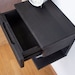 Black Floating Nightstand Wall Mounted Nightstand With Drawer Wood ...