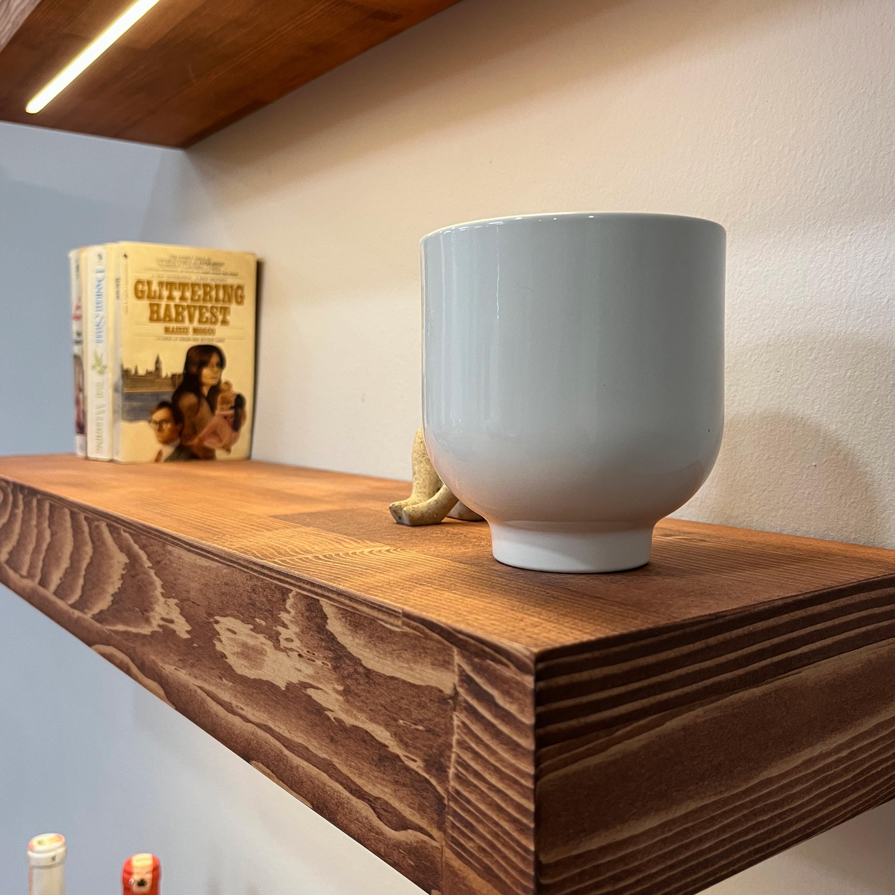 Floating Led Shelf, Floating Shelf With 12V DC LED Light - Etsy
