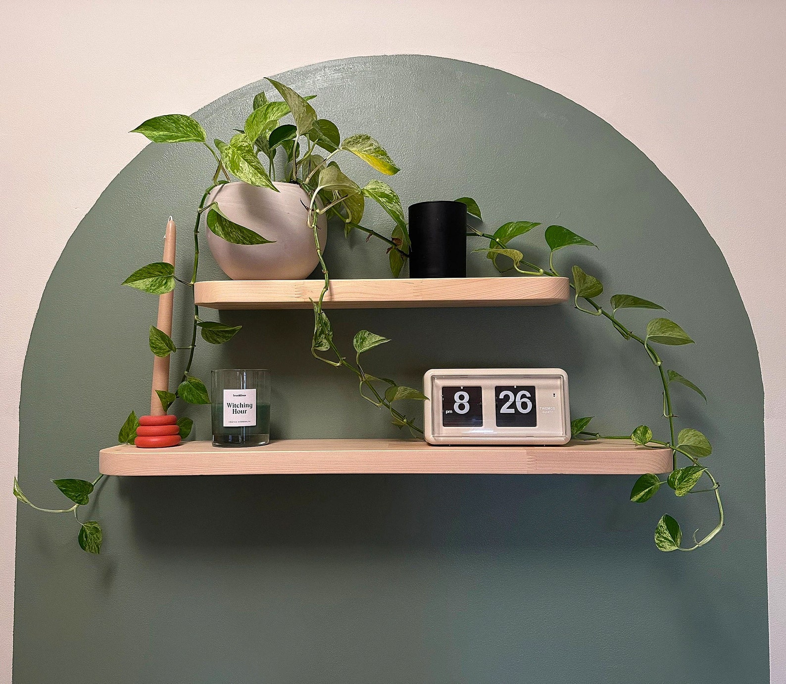 Curved Floating Shelf, Wooden Shelf, Oval Shelf, Custom Size Oval ...