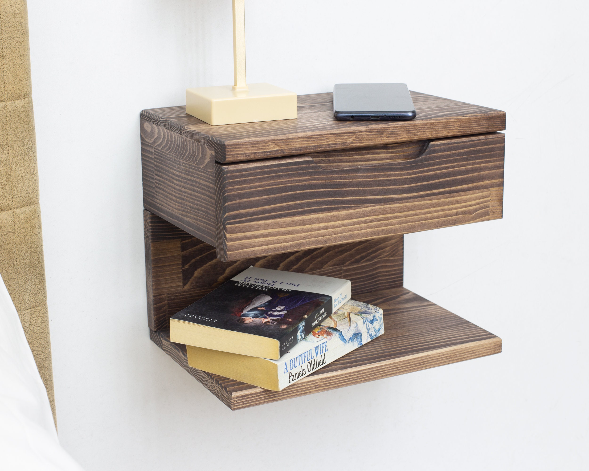 Modern Floating Nightstand Wall Mounted Nightstand With - Etsy