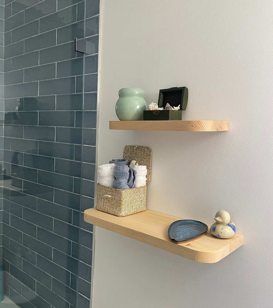 Curved Floating Shelf, Wooden Shelf, Oval Shelf, Custom Size Oval ...