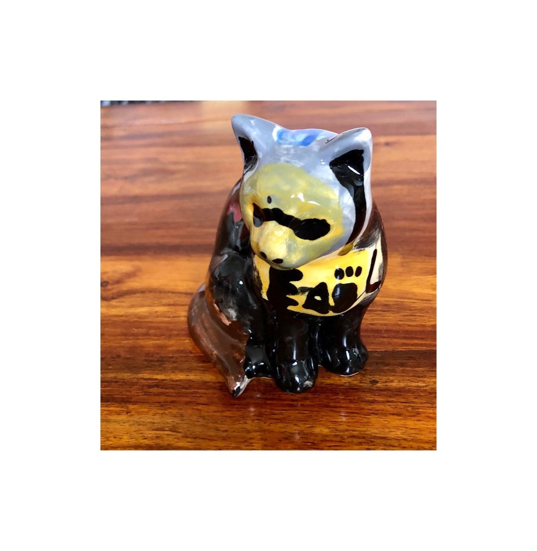 Vintage Studio Art Colourful Ceramic Cat - Etsy