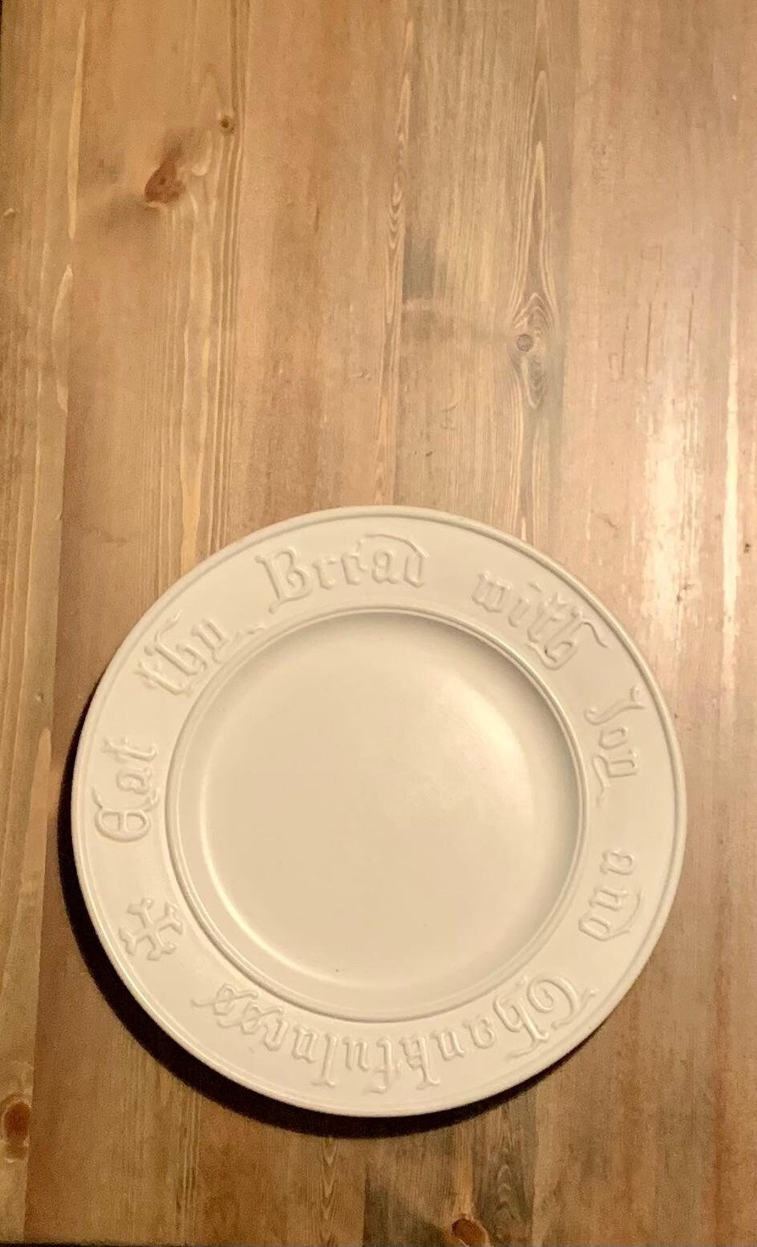 Antique 1800s Grainger Worcester Gothic Style Bread Plate ( Eat Thy ...