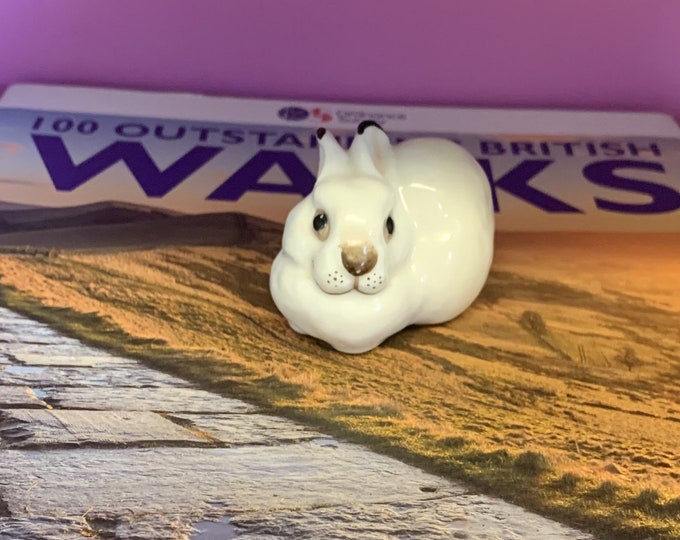 Vintage Lomonosov USSR White Porcelain Bunny Rabbit Figurine Russian ...