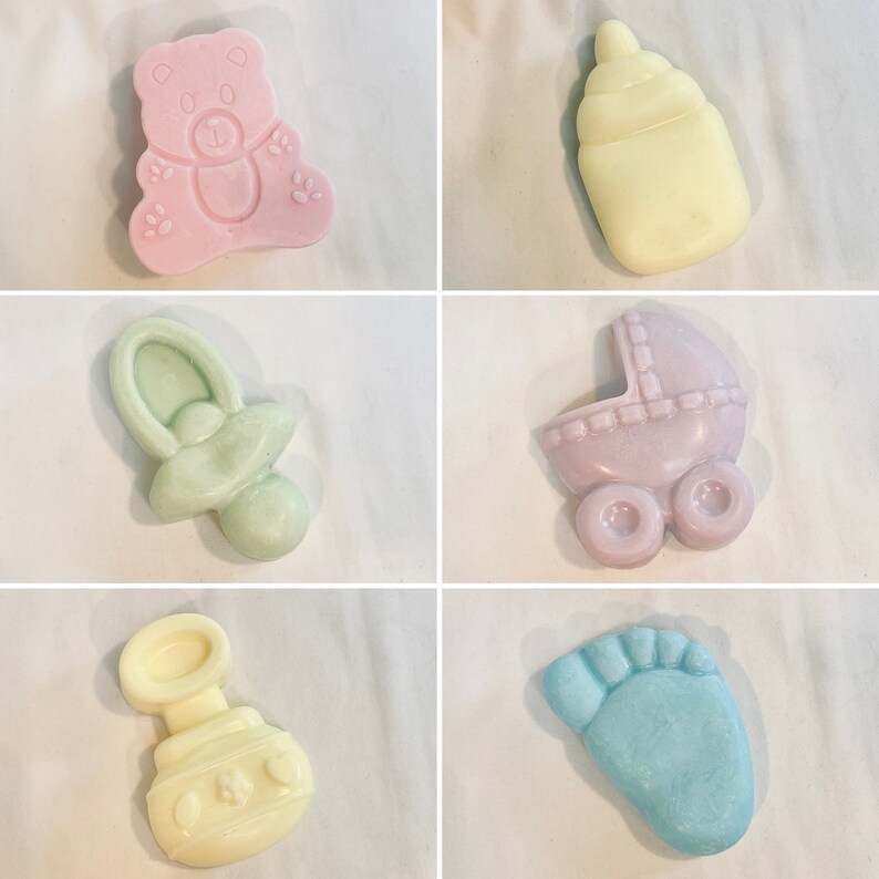 Hello Baby Soap Favors Multiple Designs All Natural Handmade Shea ...