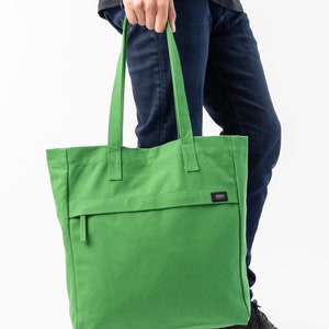 Organic Cotton Canvas Work Tote Bag: Laptop Compartment Messenger - Etsy
