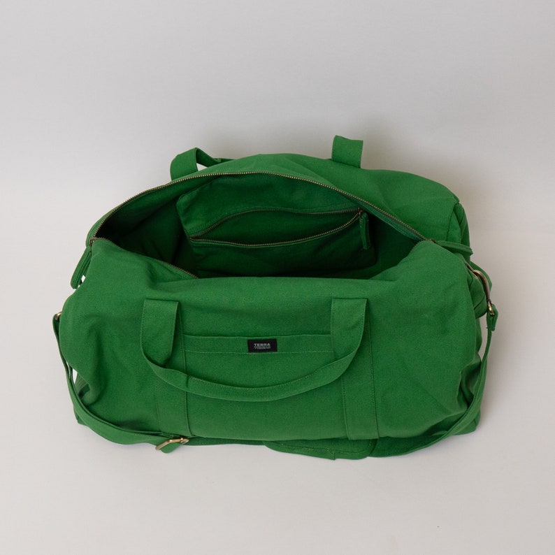Organic Cotton Canvas Duffle Bag: Fair Trade Weekender Travel Bag - Etsy