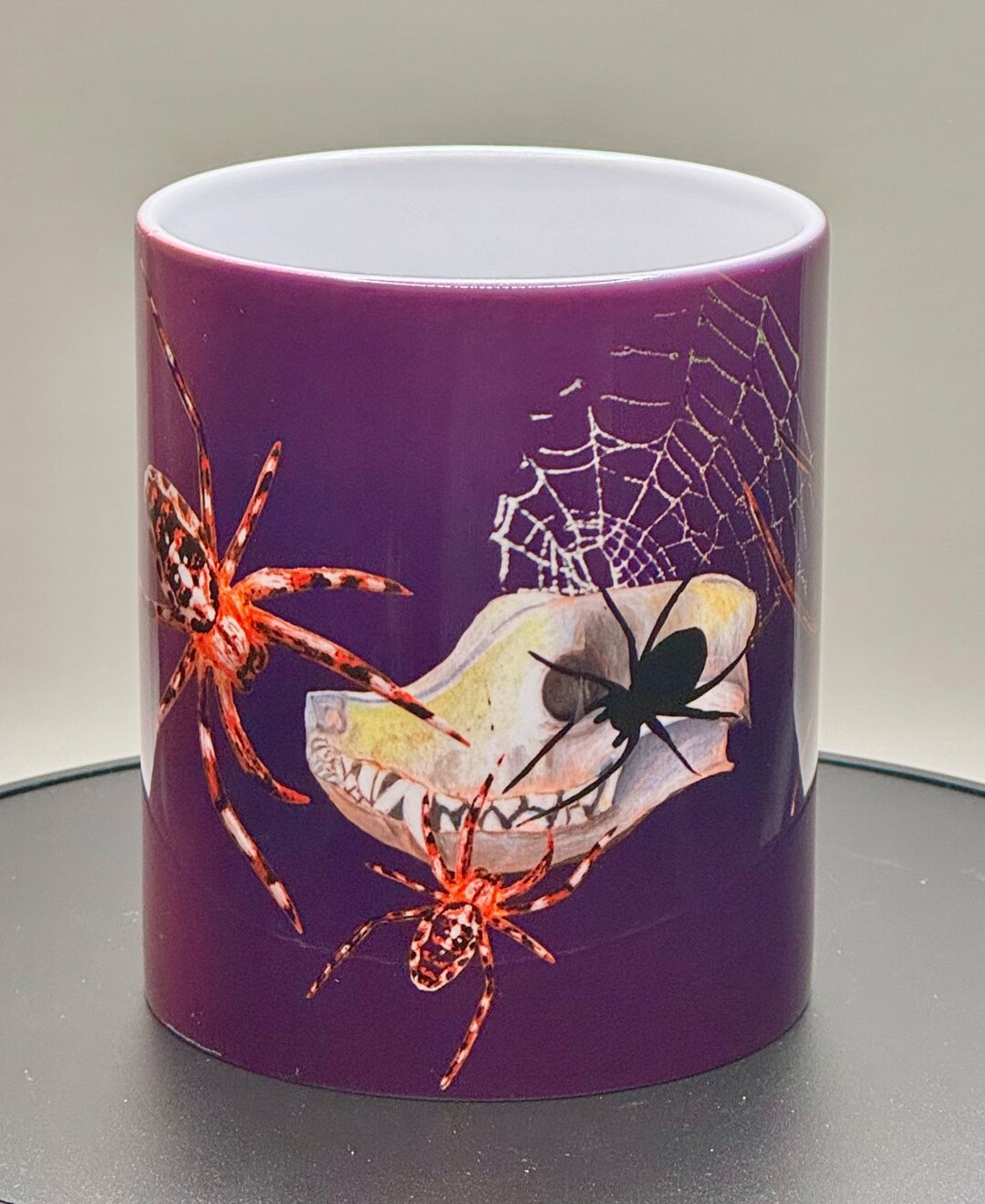 Spiders and Skull Original Art Mug - Etsy