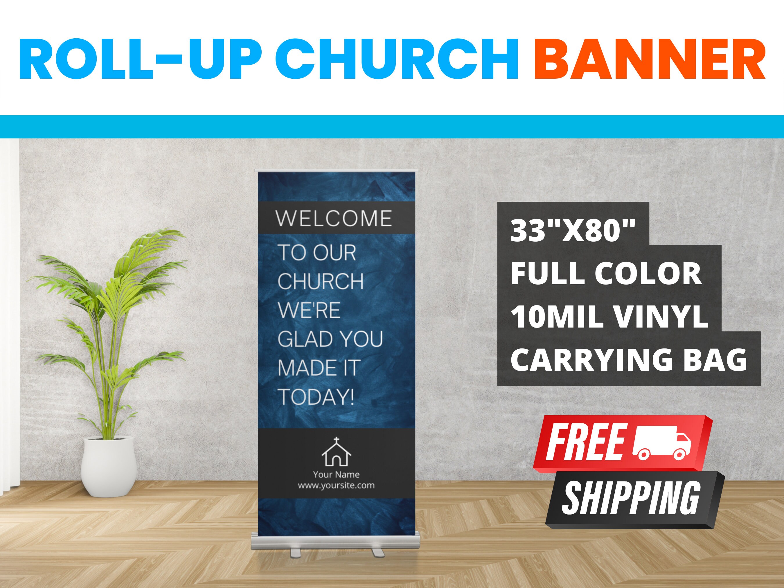 Welcome To Our Church Banner