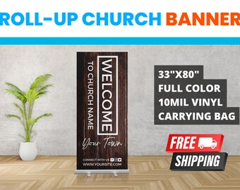 Church Retractable Banner - Etsy