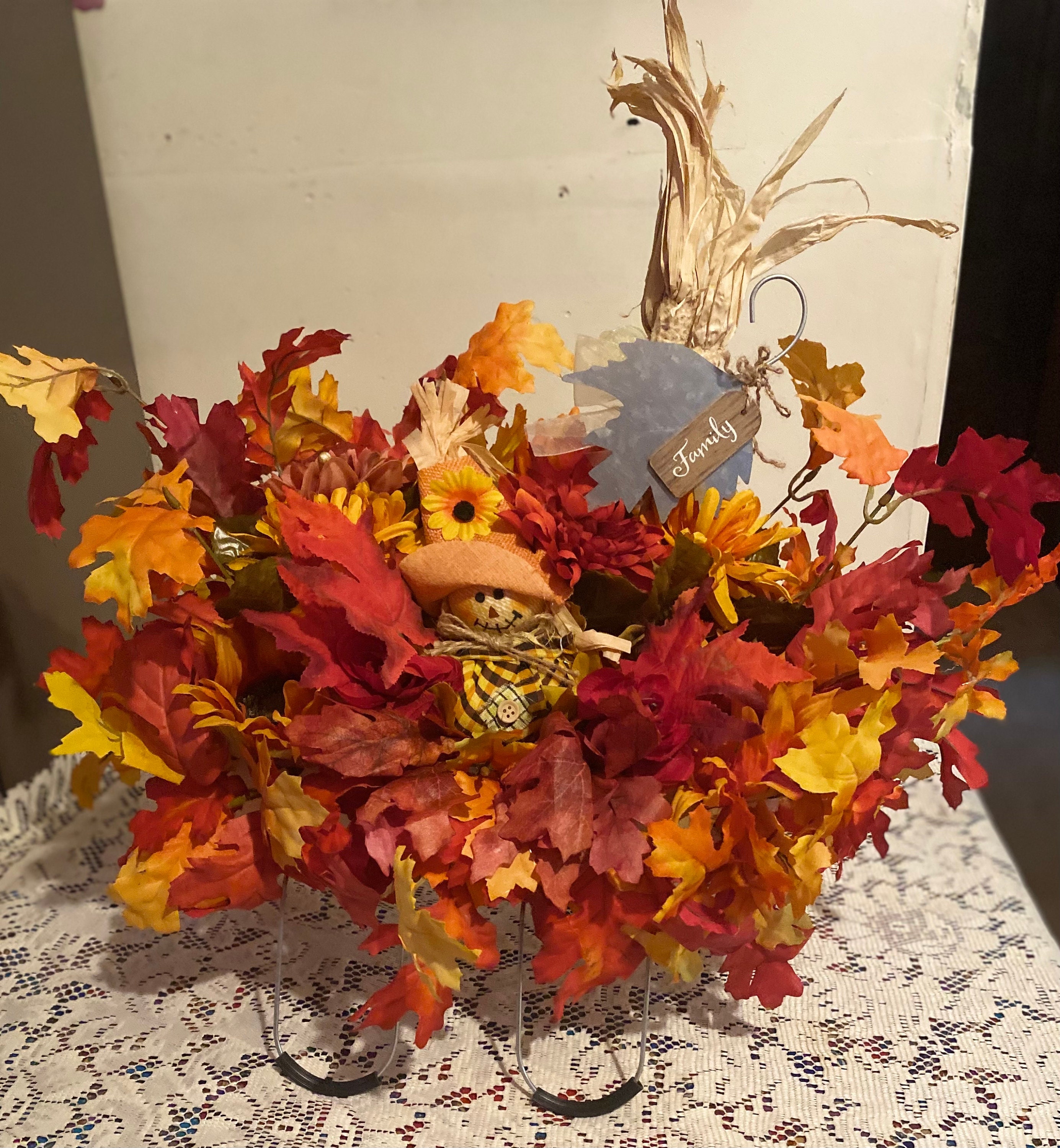 Fall Headstone Saddle Scarecrow Saddle Fall Saddle - Etsy