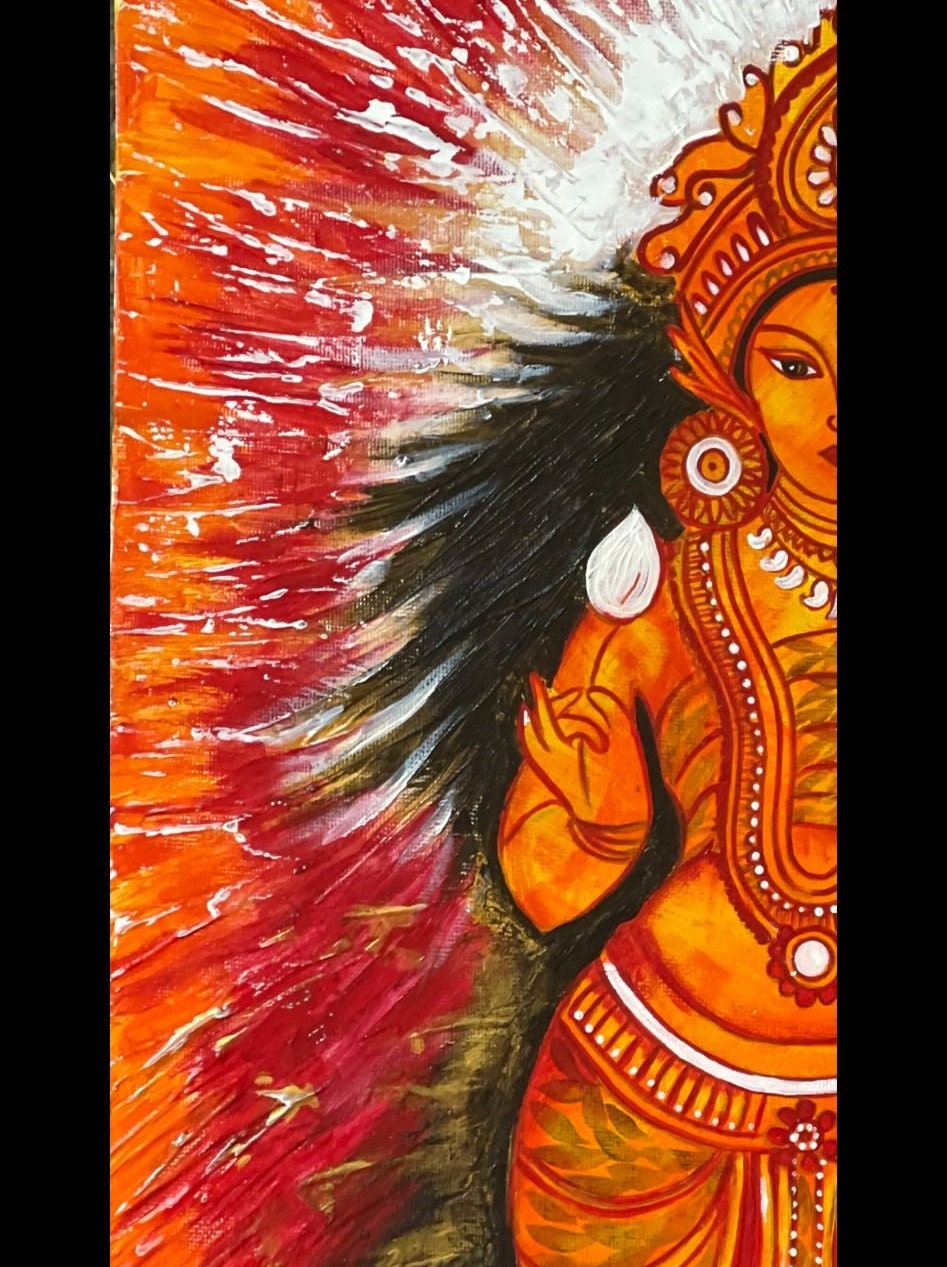 Durga Abstract Painting