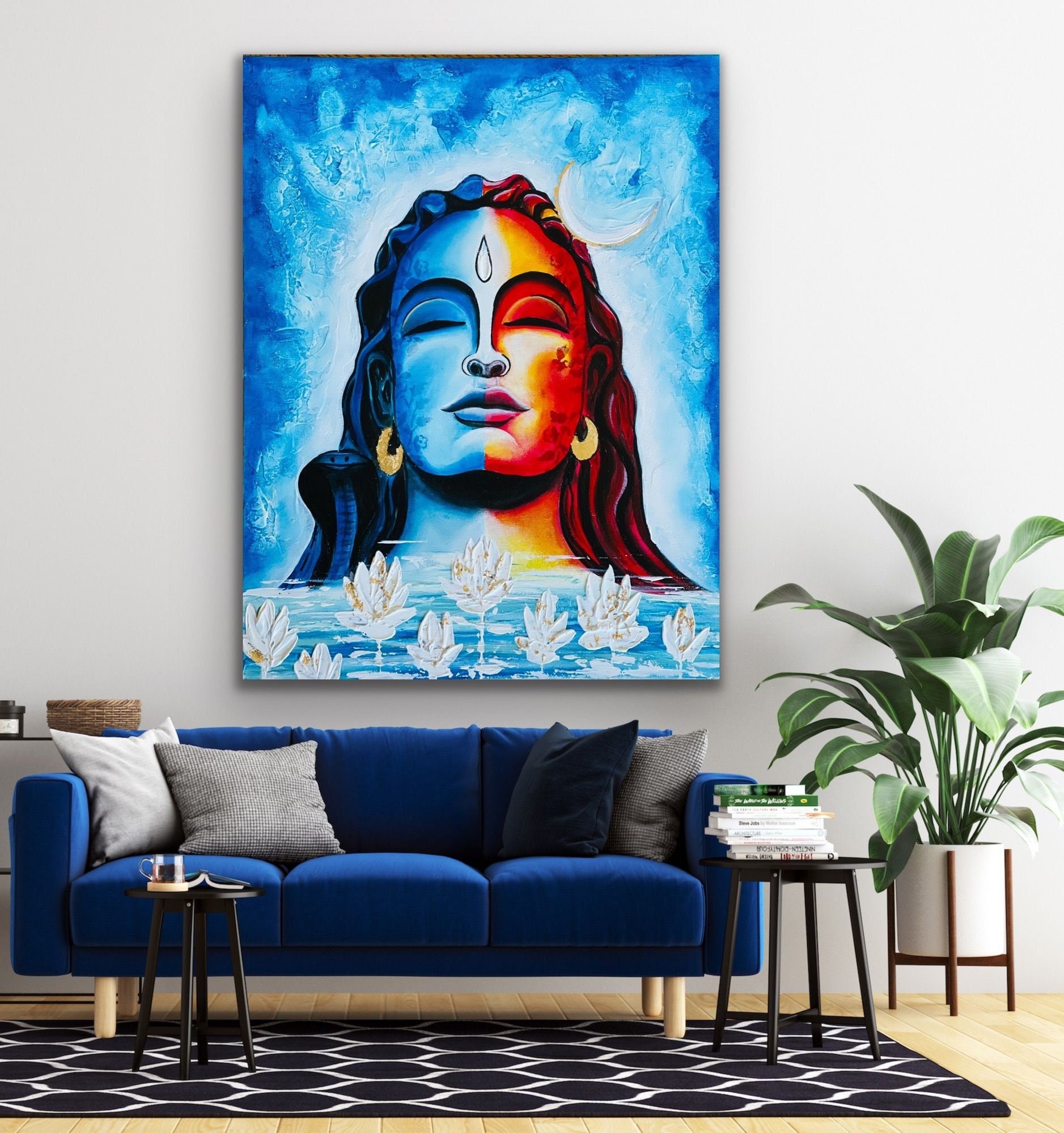 Modern Art Paintings Of Lord Shiva
