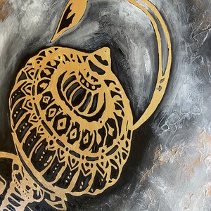 Handmade Lord Hanuman Abstract Acrylic Canvas Painting, Canvas Wall Art ...