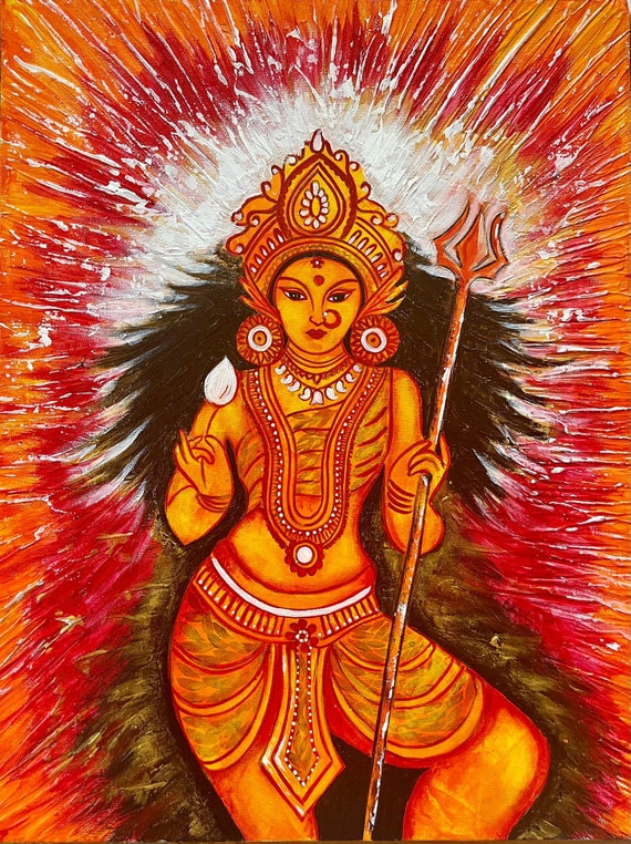 Goddess Durga Modern Art