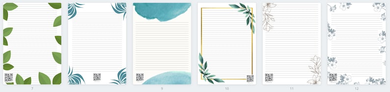 Letter Writing Templates Paper A4 JW QR Code | Etsy