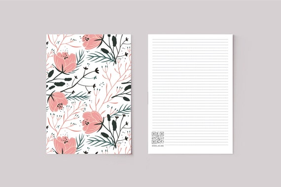 24 JW Letter Writing Print Double Sided Letterhead Templates | Etsy