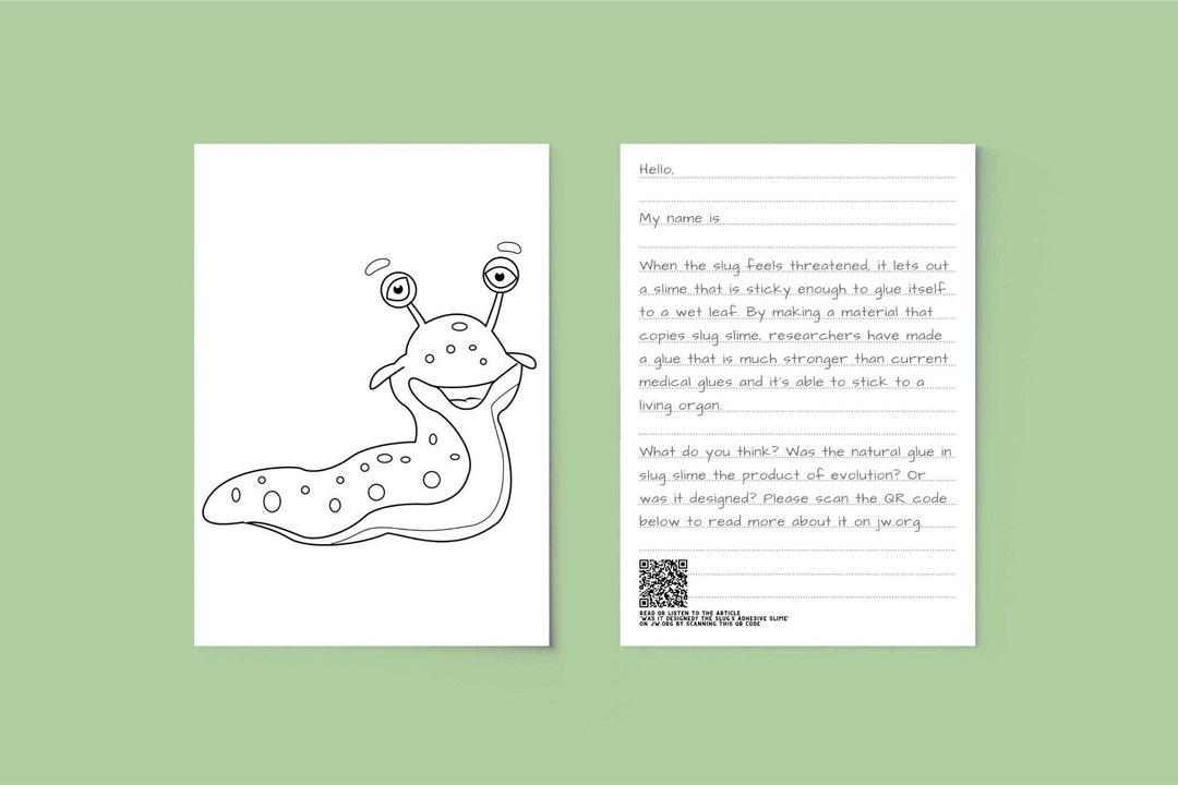 The Slug’s Adhesive Slime - Was It Designed? - JW Kids Letter Writing ...