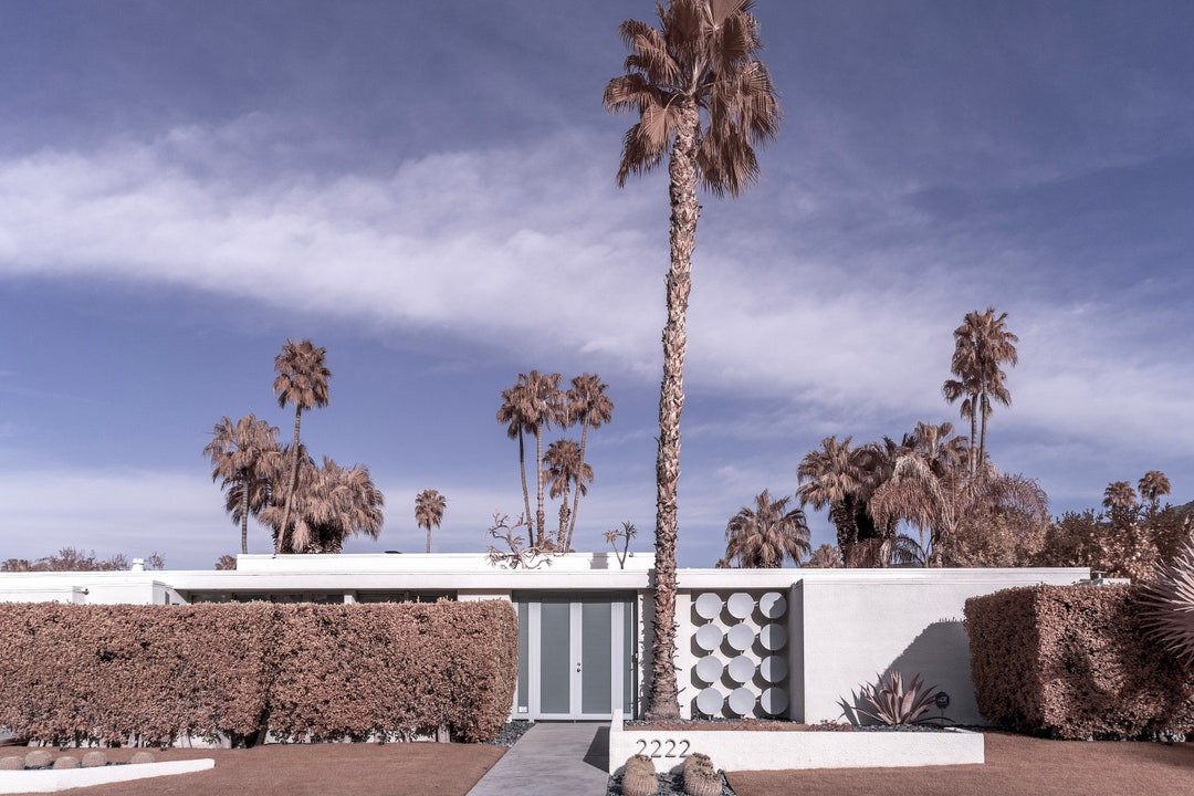 Palm Springs Mid-century Modern Architectural Fine Art Print Various ...