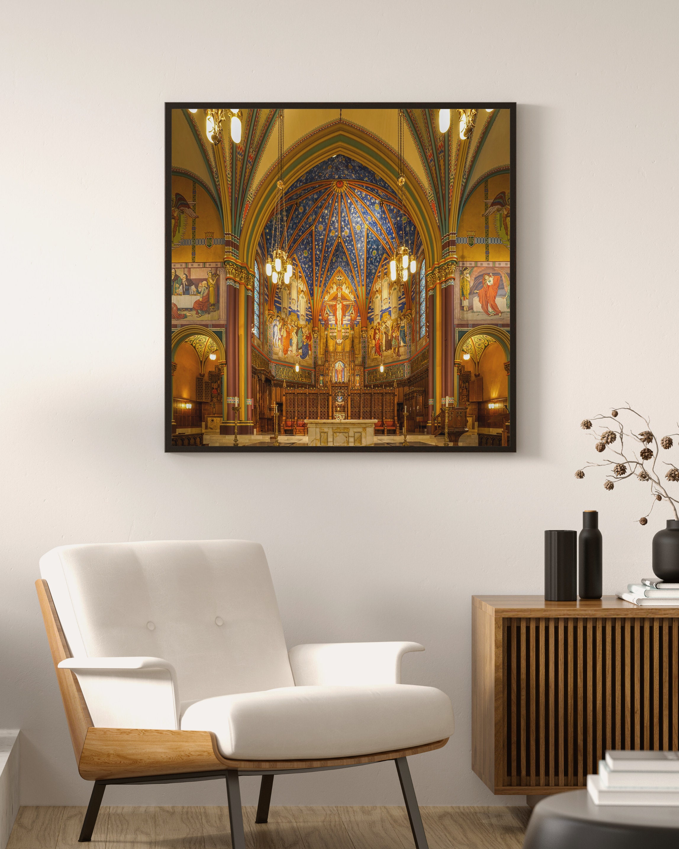 Cathedral of the Madeleine Architectural Fine Art Print Various Sizes ...