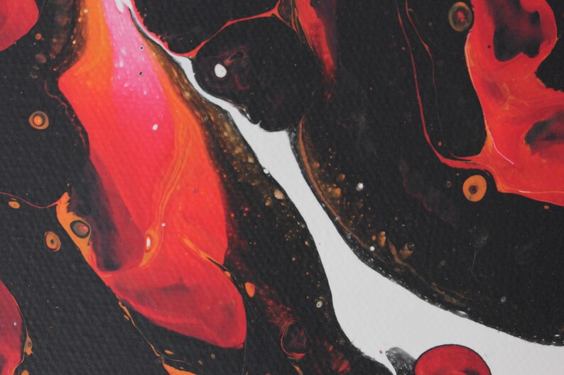 Original Abstract Painting of Blood. Abstract art 9 | Etsy