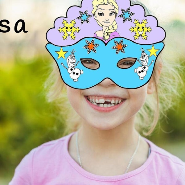 Frozen Mask - Etsy