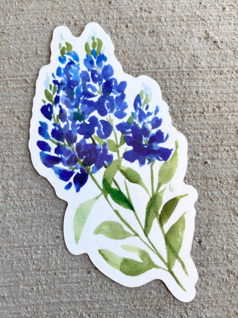 The Bluebonnet Nook Sticker Bluebonnet Decal Texas Sticker - Etsy