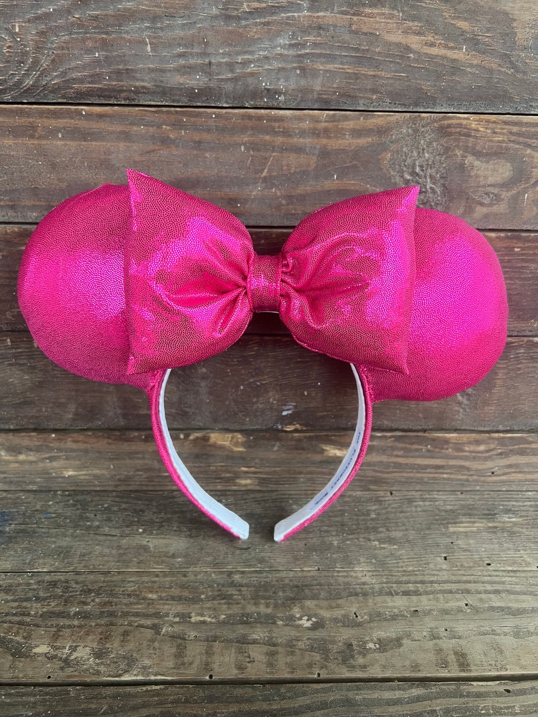 Hot Pink Ears, Disney Inspired Ears, Mickey Ears, Minnie Ears, Headband ...
