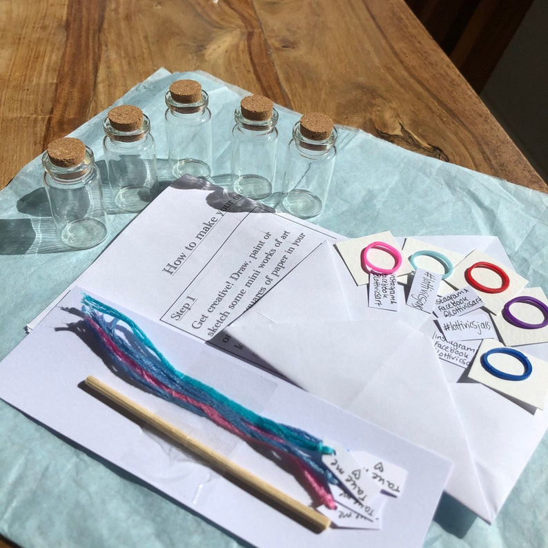 Bottles of Happiness Kit Make Your Own Arts and Crafts Kit - Etsy UK