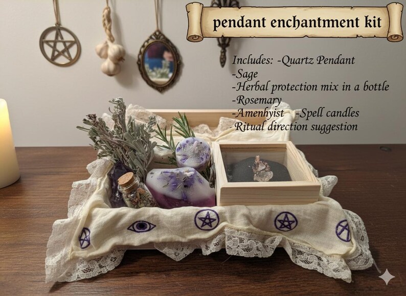 Protection Pendant Enchantment Kit - Etsy