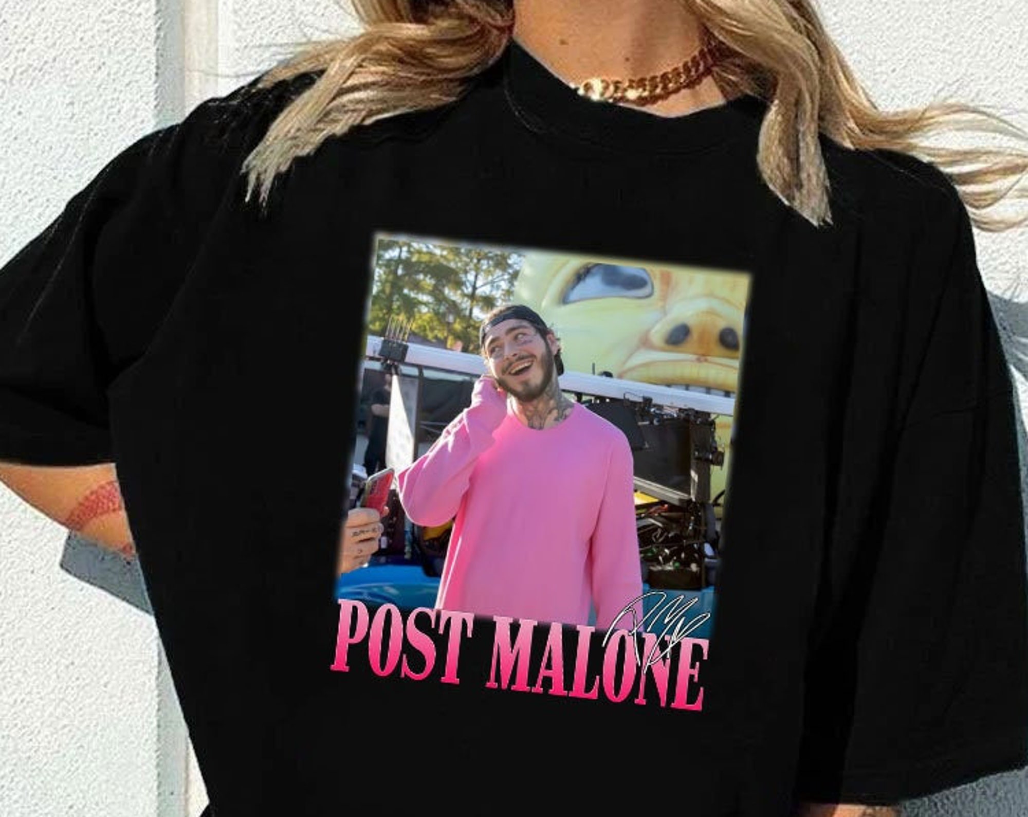 Post Malone Signature TShirt, Post Malone Merch, Twelve Carat Toothache ...