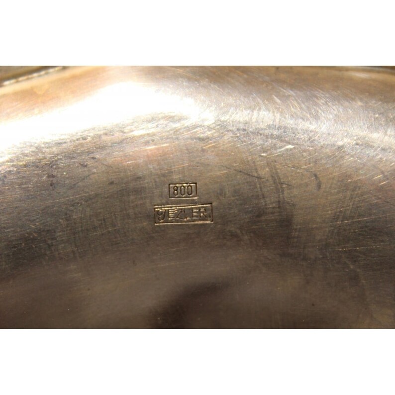 Vintage Silver 800 Candle Holder ,signed Silver Candlestick Holder ...