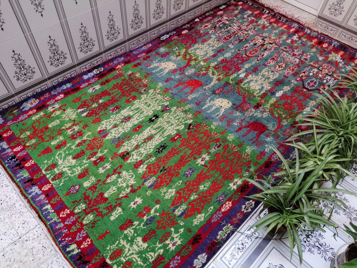Algerian Rughandmade Rugwool Rugliving Room Rug-maroccan - Etsy
