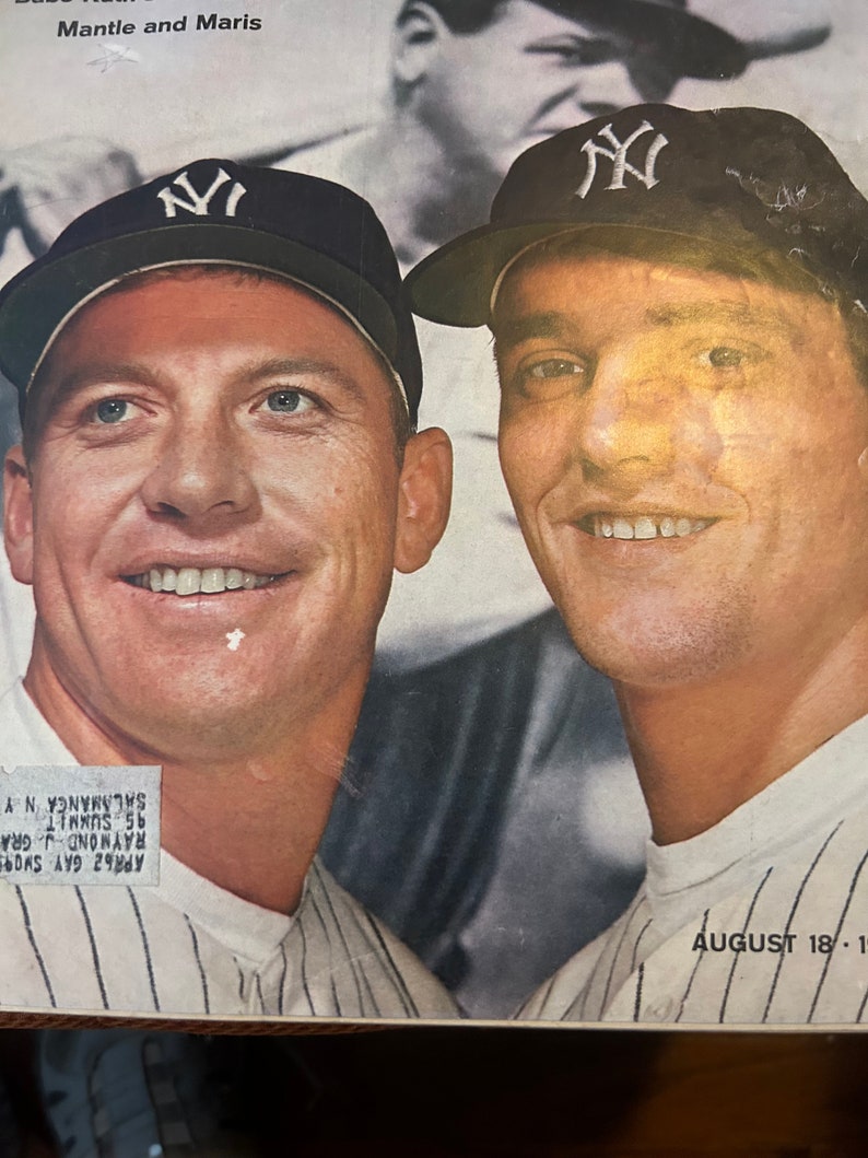 Vintage 1961 Life Magazine Baseball Mickey Mantle Roger Maris New York ...